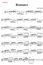 Sheet guitar classic - Romance - Sheet nhạc | Nốt nhạc | Hợp âm - VN Guitar